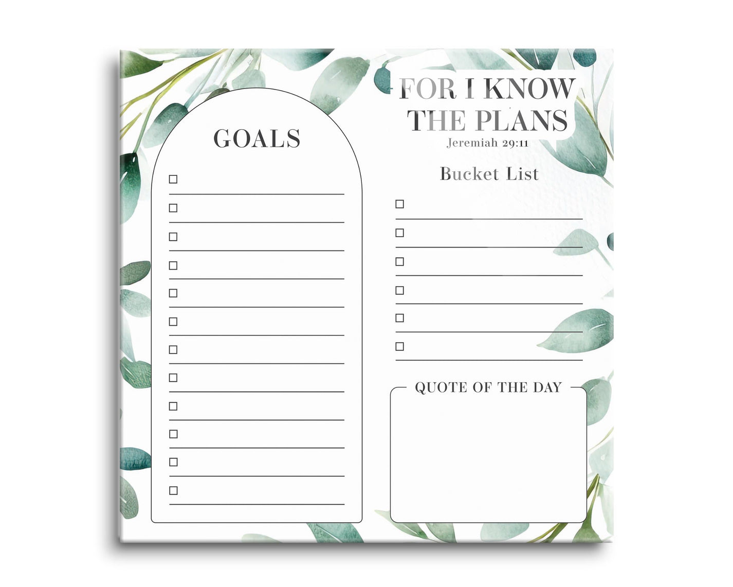 Graduation Tracker Sage Leaves I Know The Plans | 8x8 – Clairmont and Co